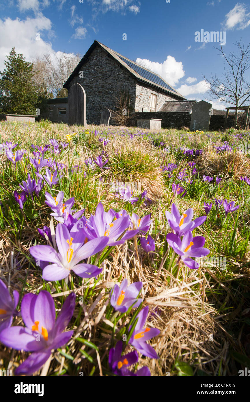 Solar electric panels on lowick Village Hall in South Cumbria, with ...