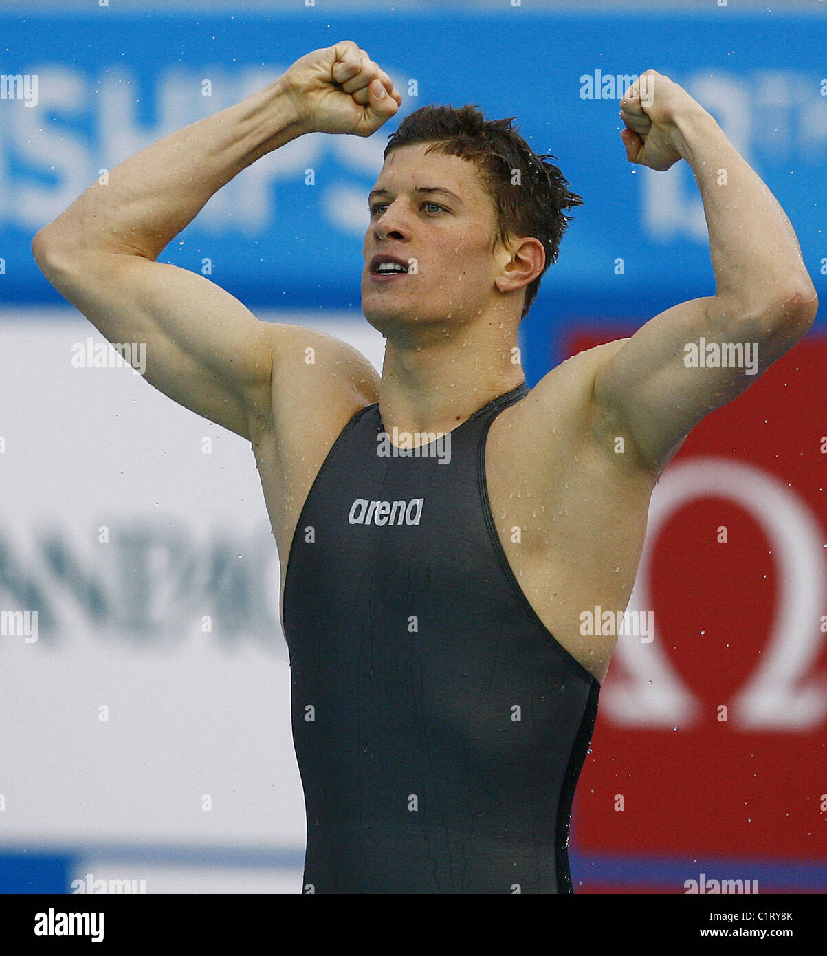 Daniel Gyurta of Hungary celebrates after the Men's 200m Breaststroke ...