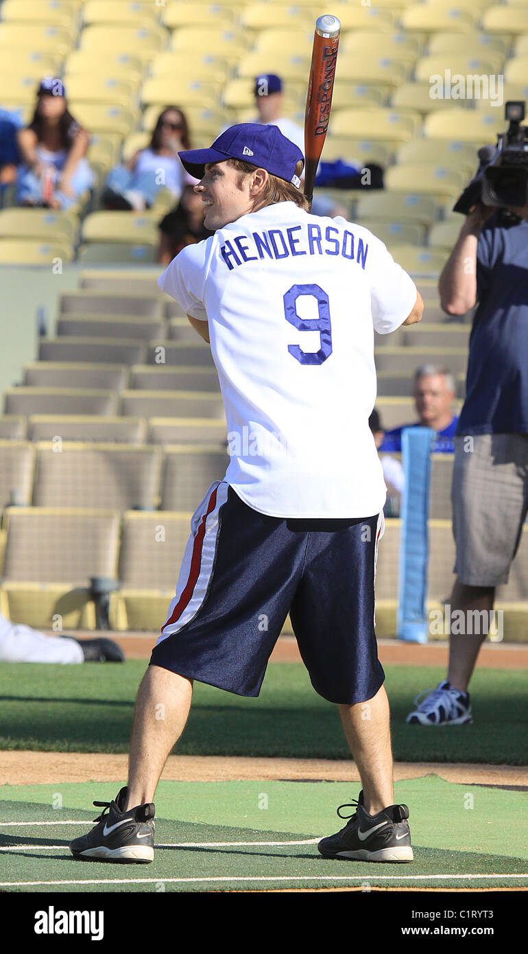 Josh Henderson The Dodger's Stadium hosts a Hollywood Stars Game Night ...