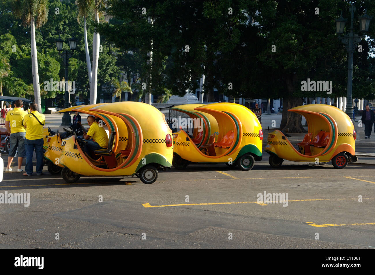 Coco taxis Havana Cuba Stock Photo - Alamy