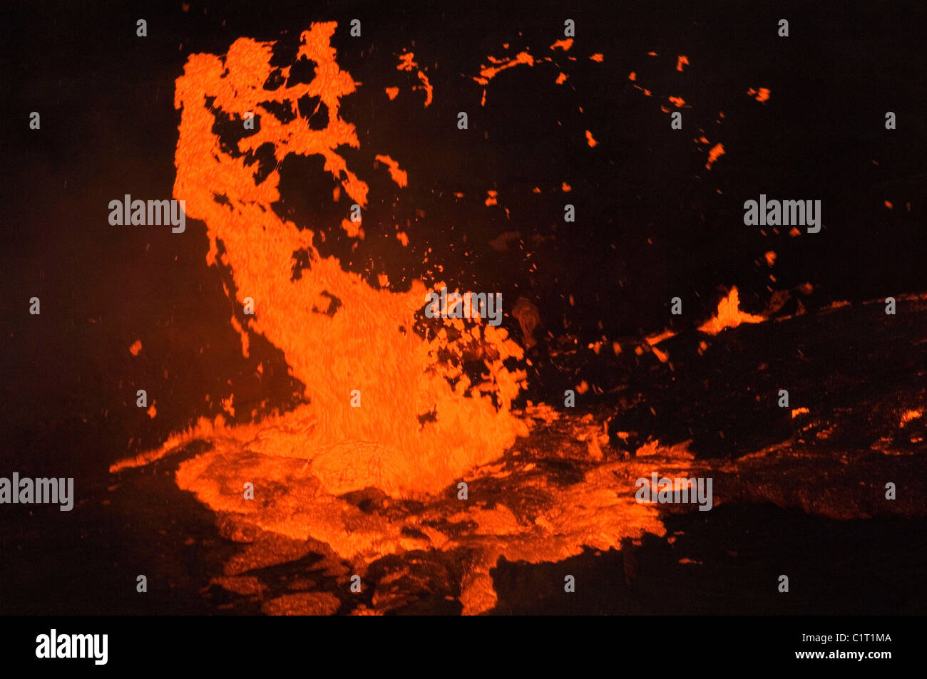 A river of molten lava Volcanoes National Park, Hawaii Stock Photo - Alamy