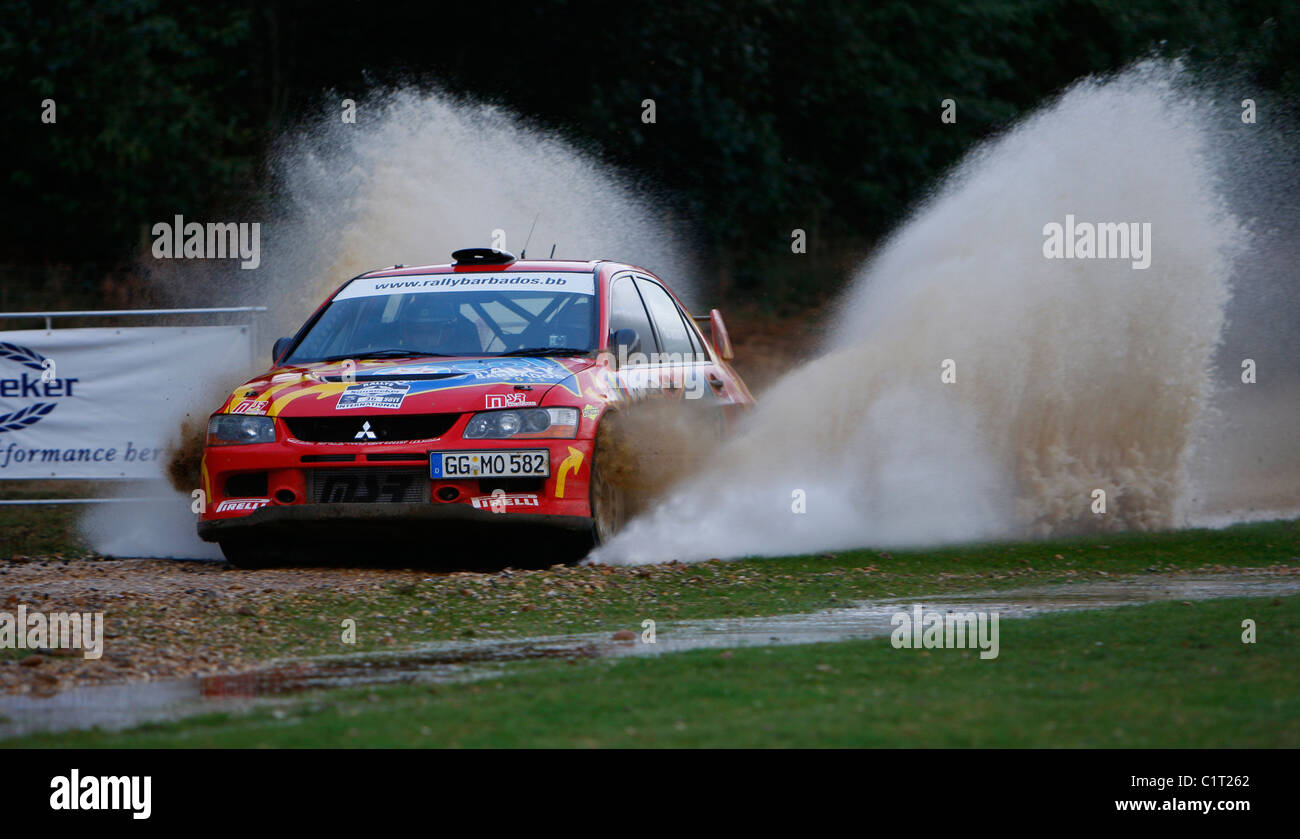 A water splash on Rallye Sunseeker 2011 Stock Photo - Alamy