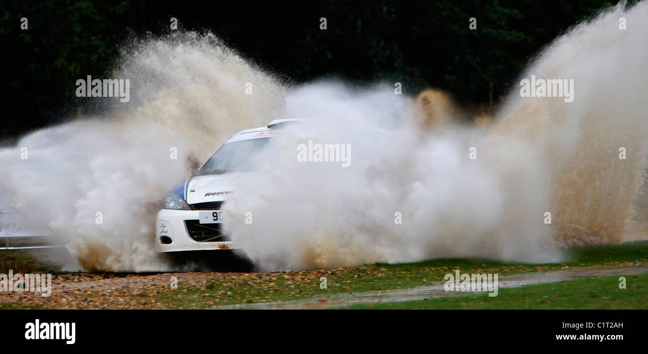 A water splash on Rallye Sunseeker 2011 Stock Photo - Alamy