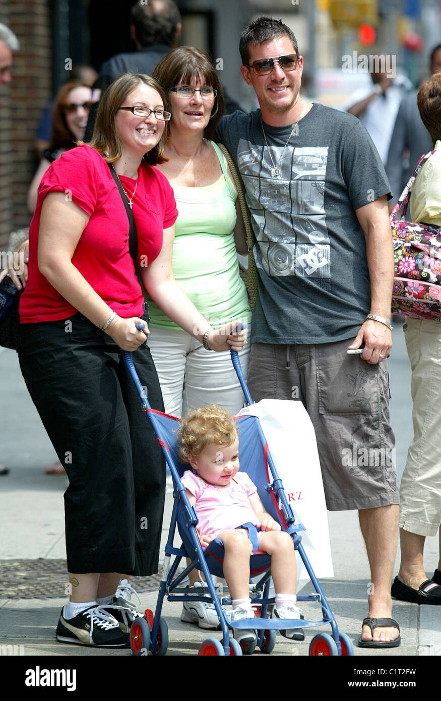 Mark Buehrle outside the Ed Sullivan Theatre for the 'Late Show With ...