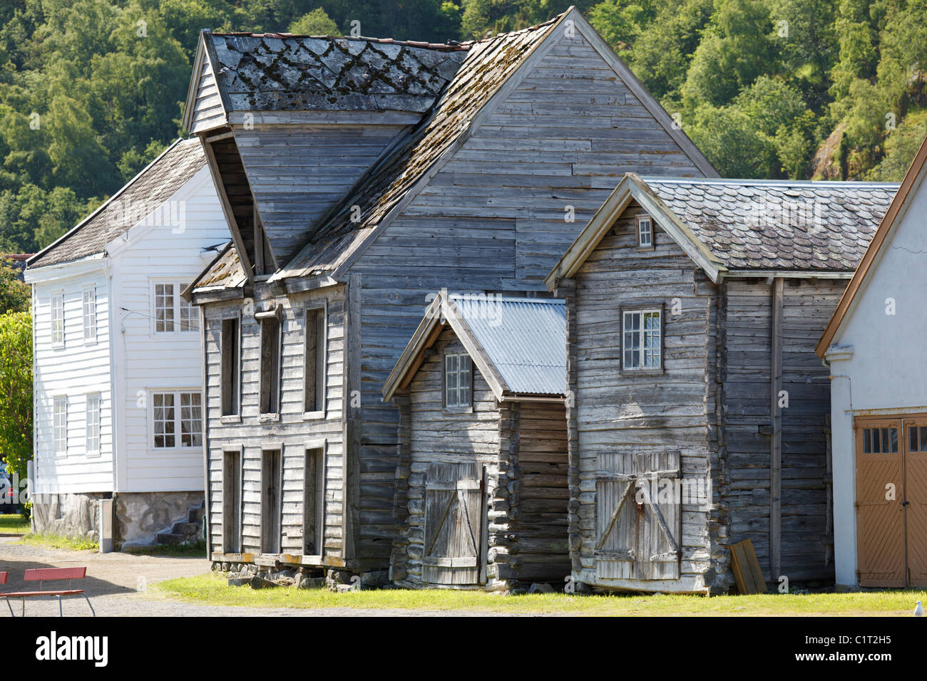 colorful wooden houses Stock Photo - Alamy
