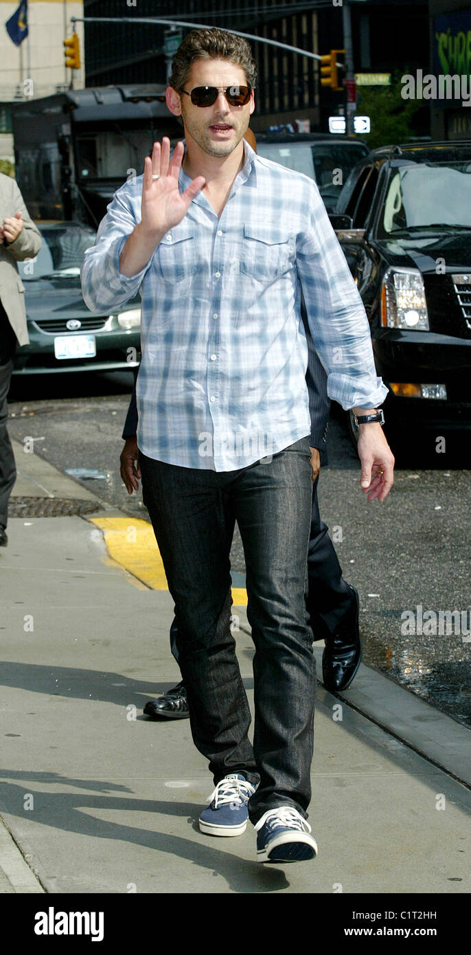 Eric Bana outside the Ed Sullivan Theatre for the 'Late Show With David ...