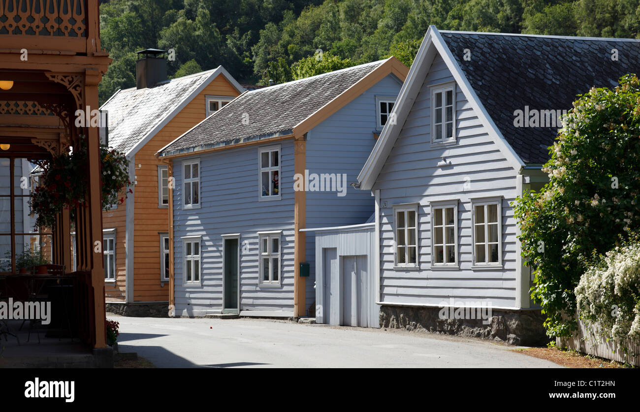 colorful wooden houses Stock Photo - Alamy