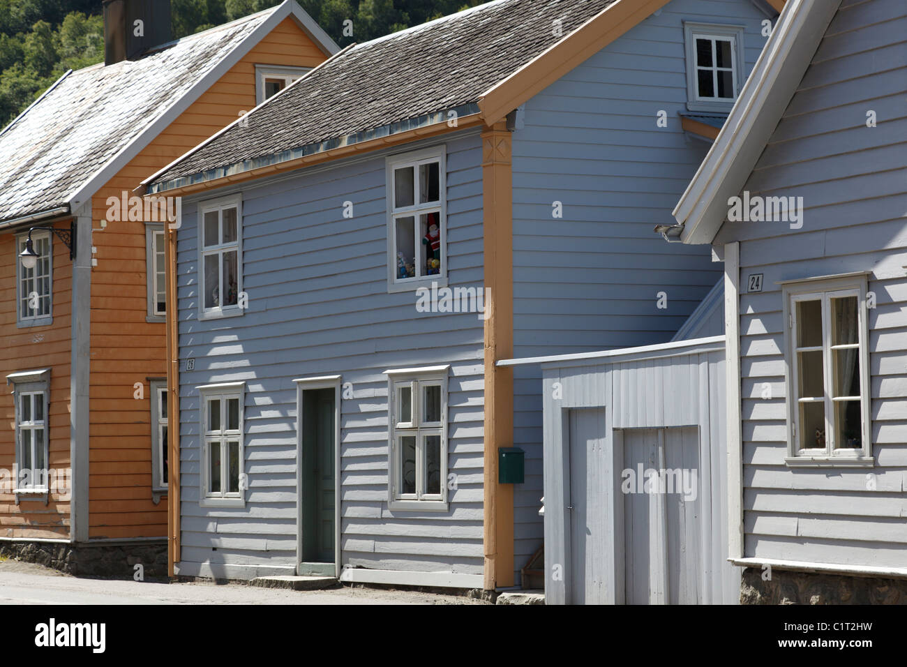 colorful wooden houses Stock Photo - Alamy