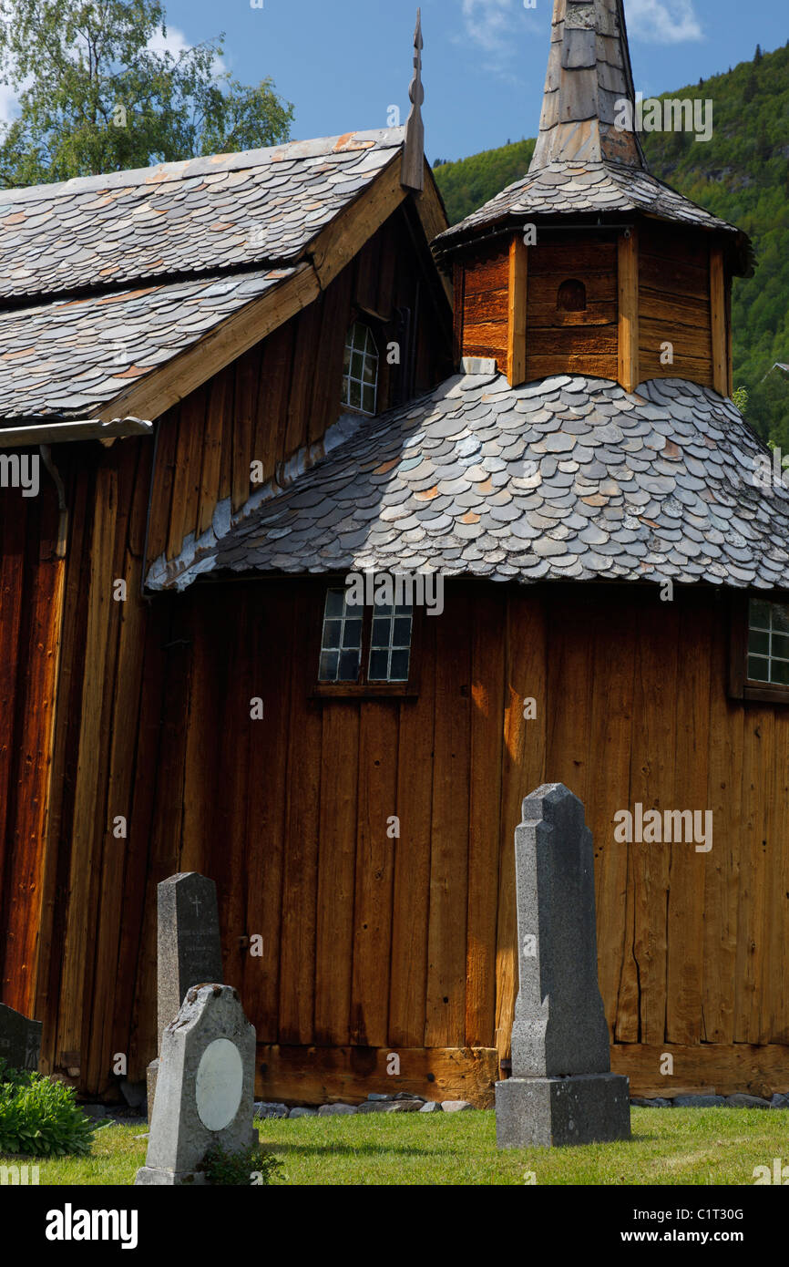 stave chuch in Hol Stock Photo - Alamy