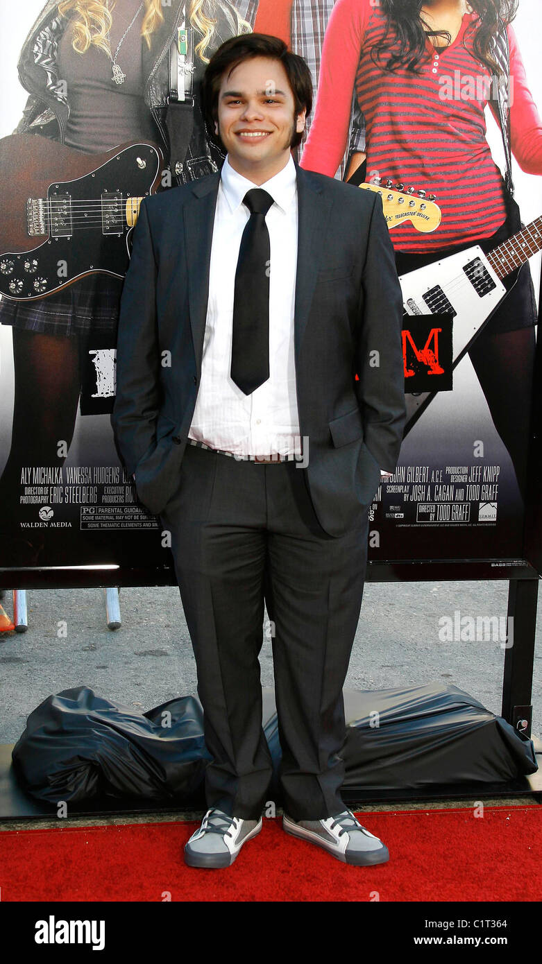 Charlie Saxton Los Angeles Premiere of 'Bandslam' held at the Mann ...