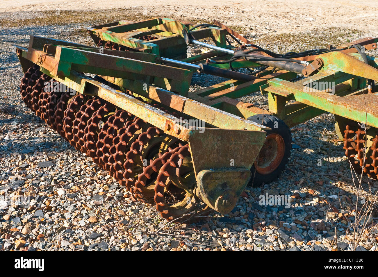 Disc harrow and old harrow hi-res stock photography and images - Alamy