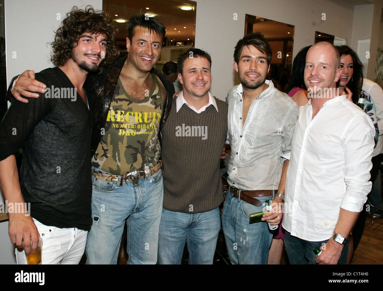 Mario Marconi, Craig Phillips and guests arriving at Hooka's 2nd ...