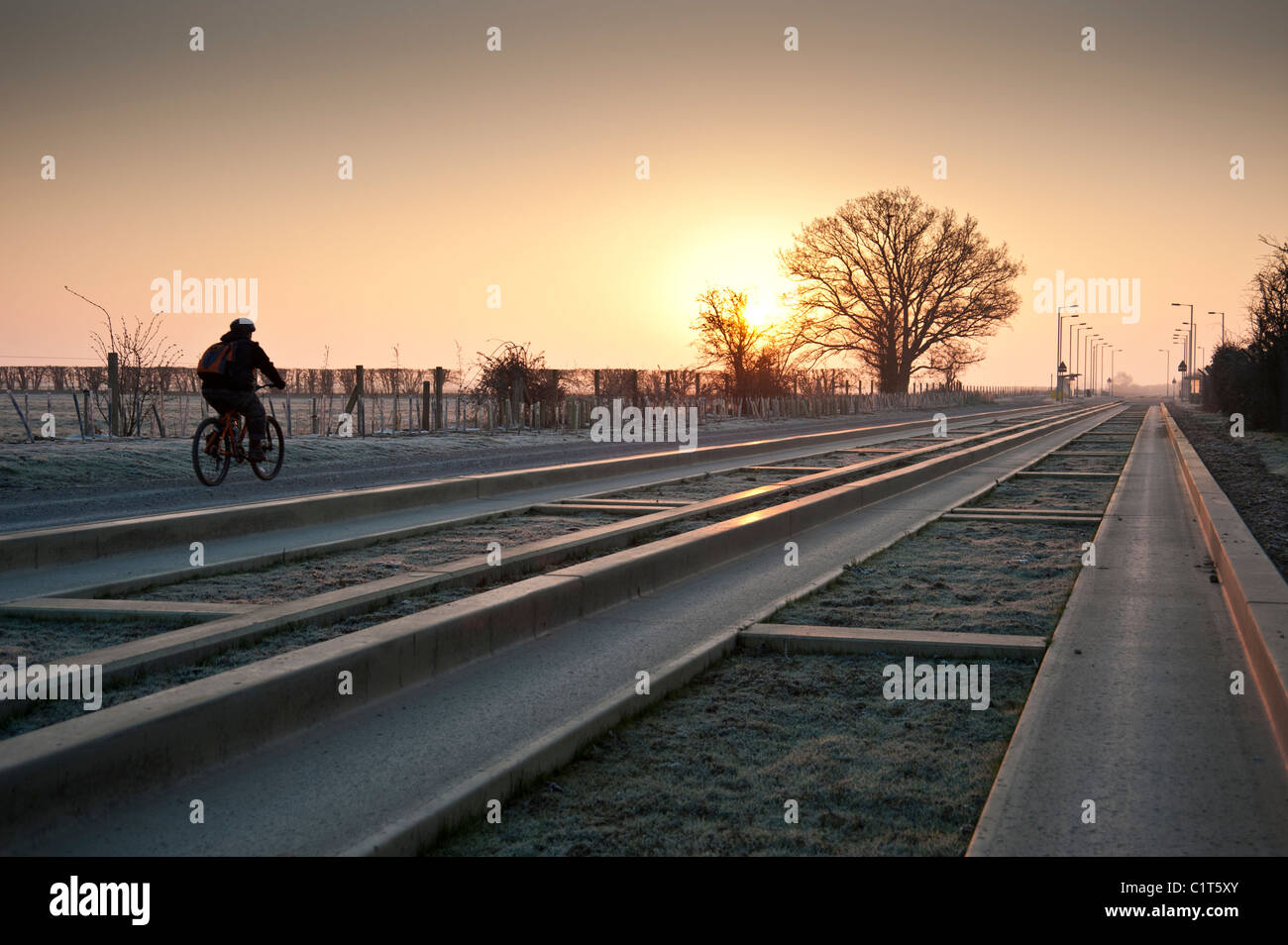 New guided bus track hi-res stock photography and images - Alamy