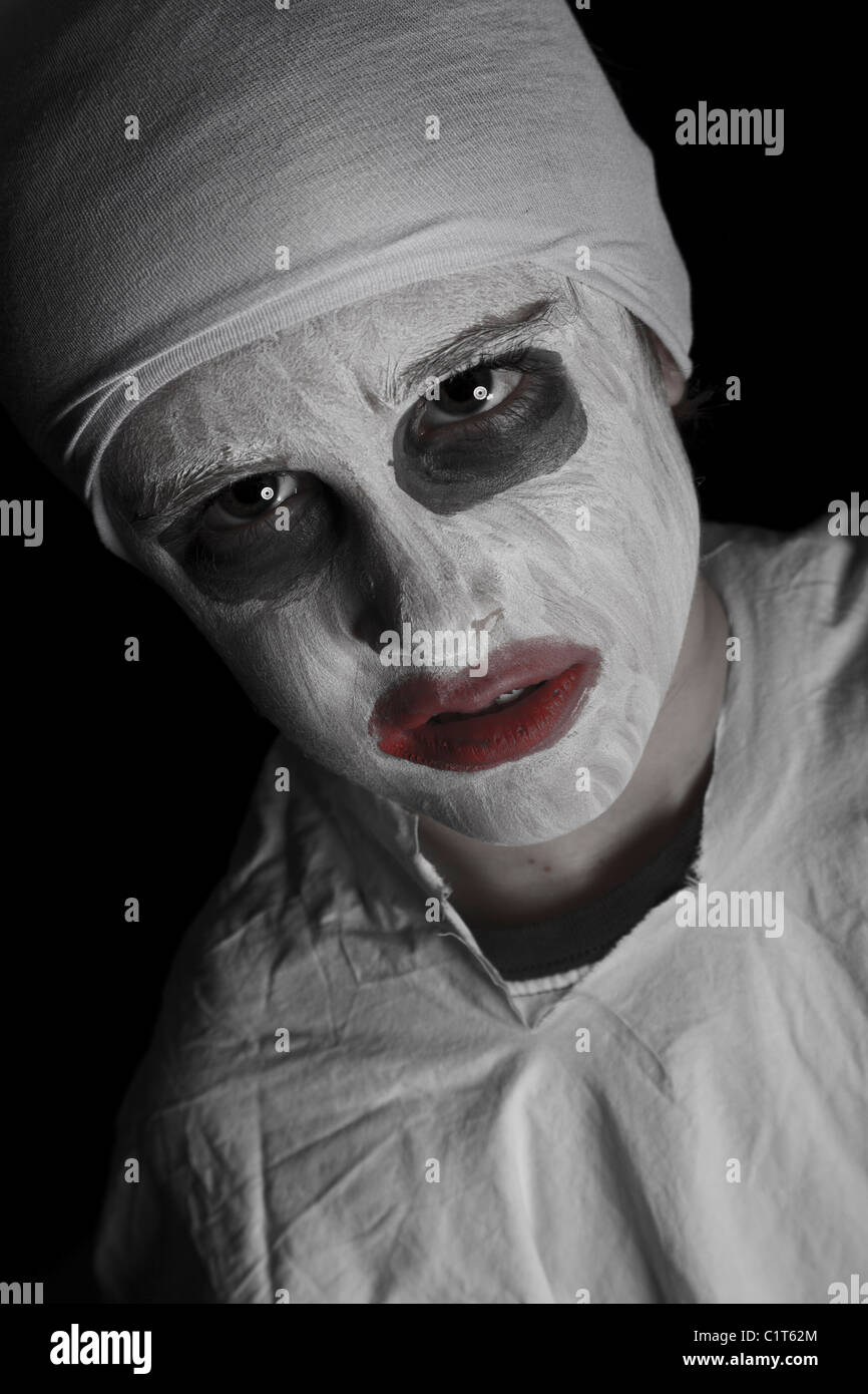 boy dressed as ghost Stock Photo - Alamy