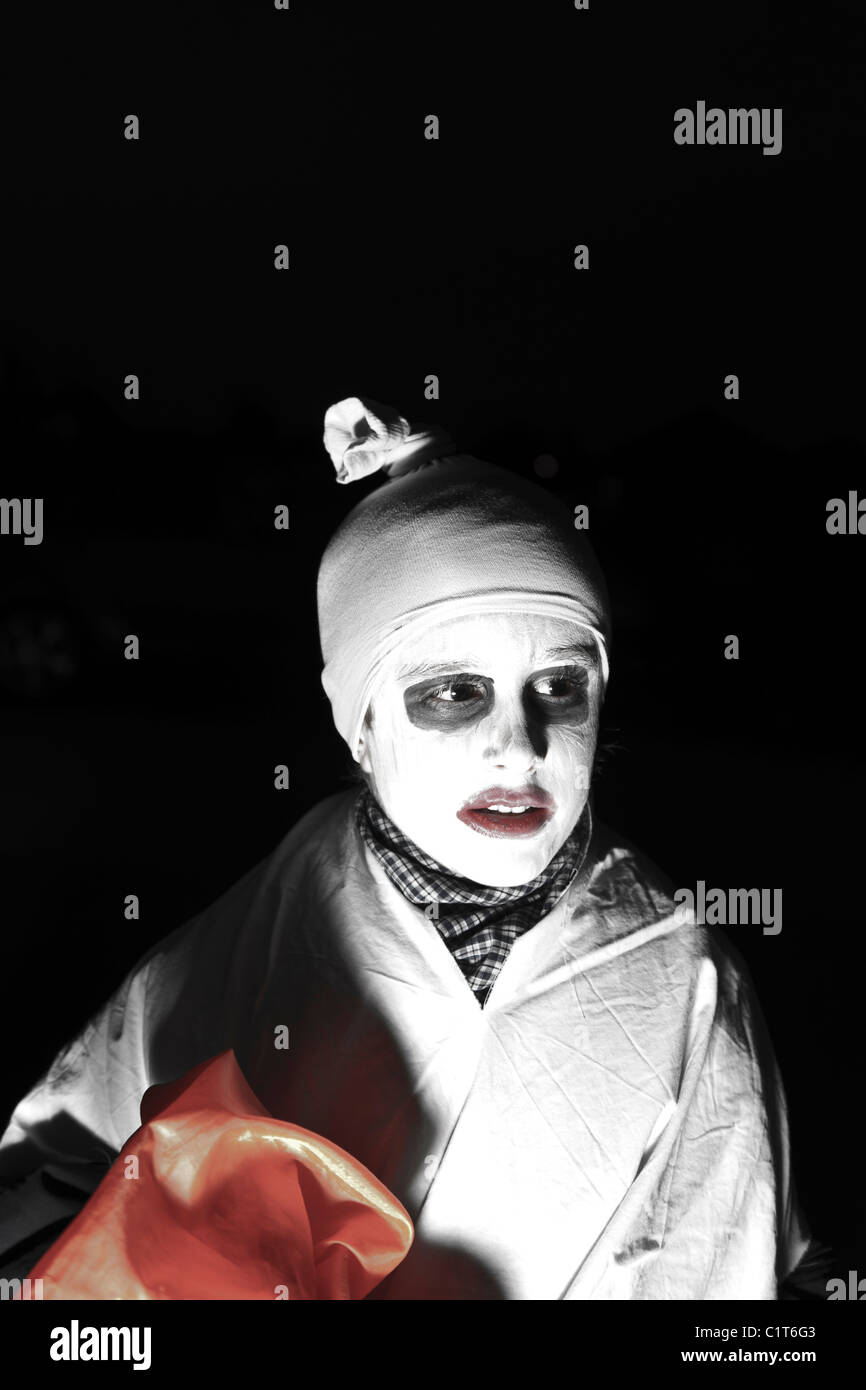 boy dressed as ghost Stock Photo - Alamy