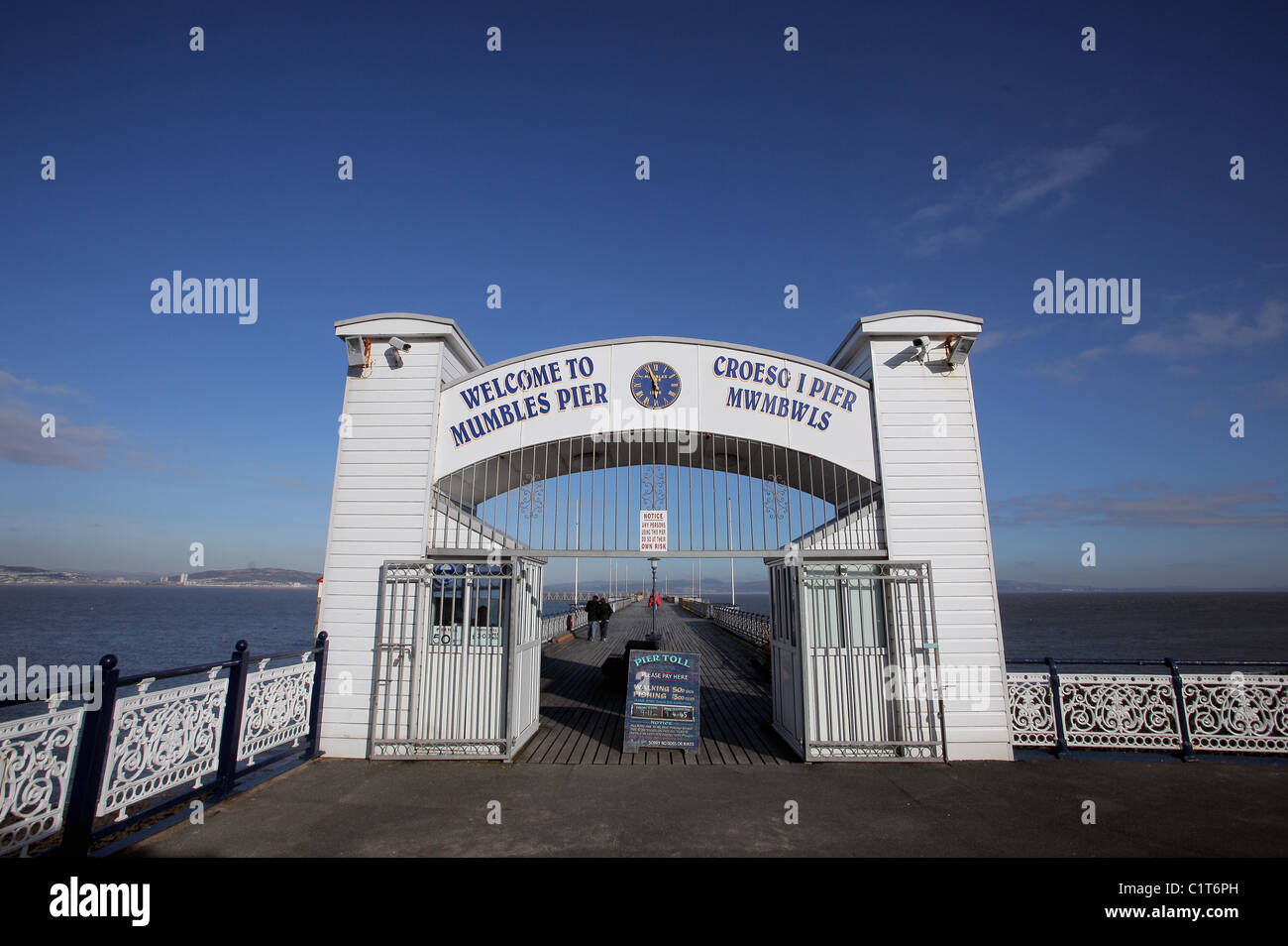 Mumbles Pier Sign High Resolution Stock Photography and Images - Alamy