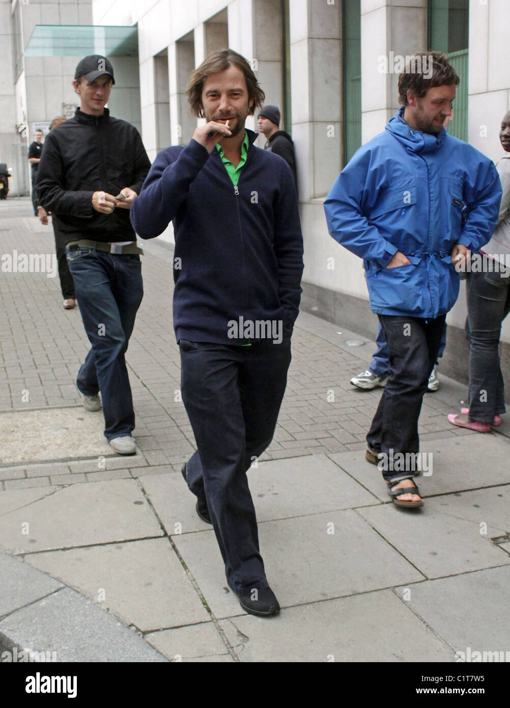 Jay Kay smoking a cigarette as he leaves Nobu restaurant London ...