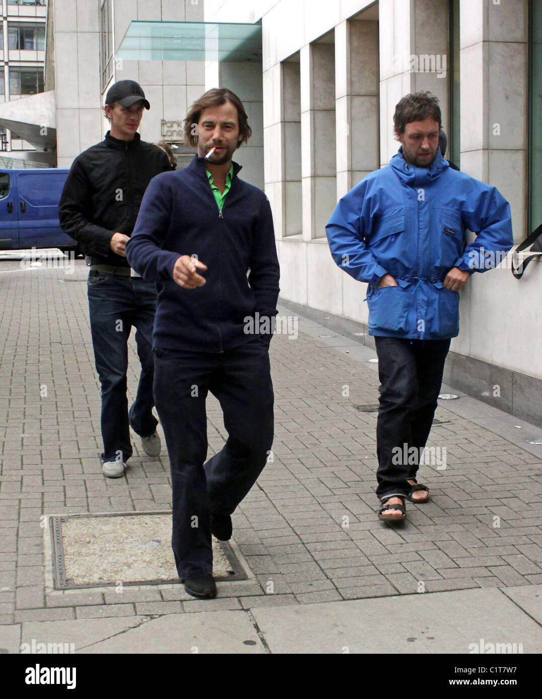 Jay Kay smoking a cigarette as he leaves Nobu restaurant London ...