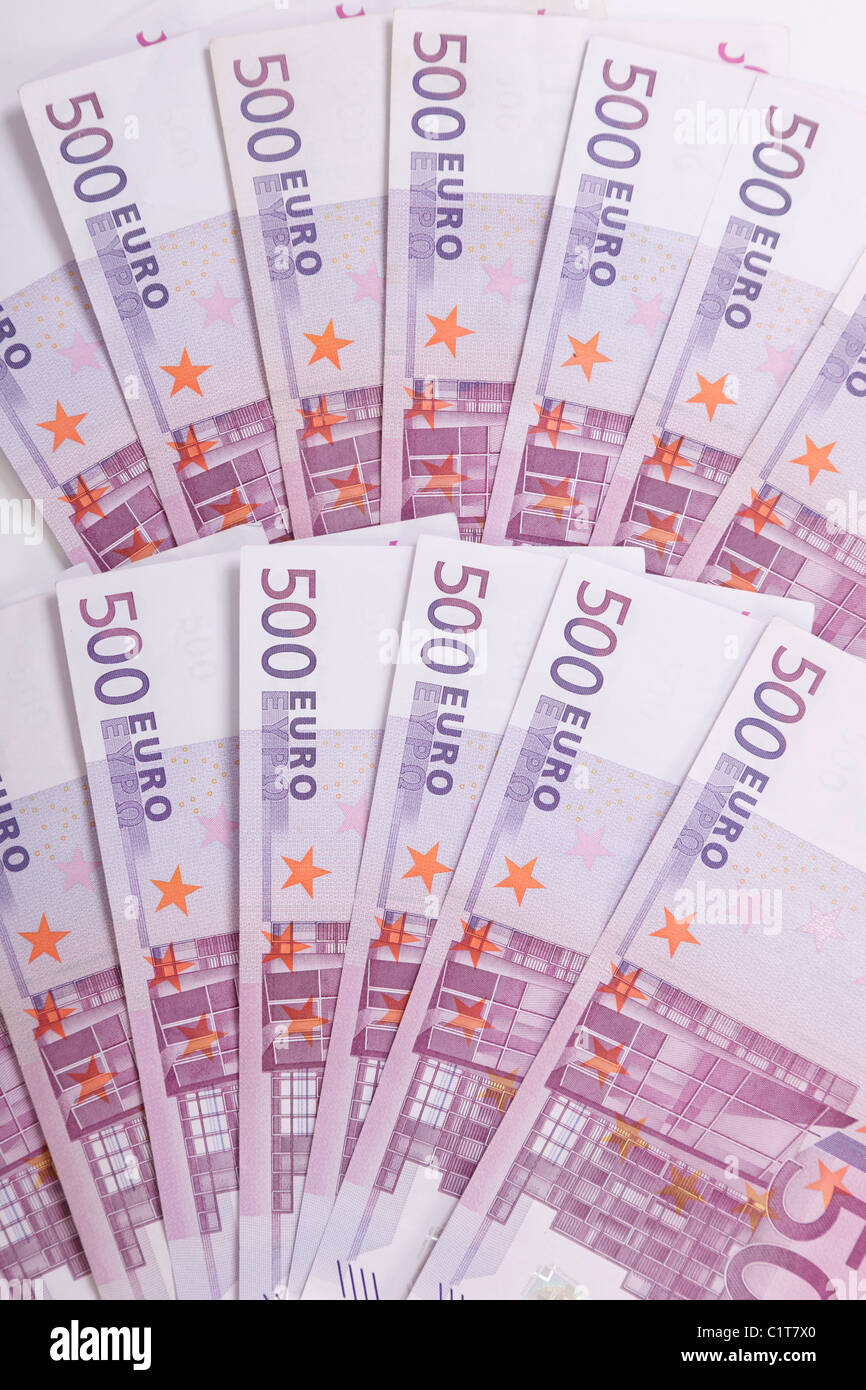 500 Euro bank notes Stock Photo - Alamy