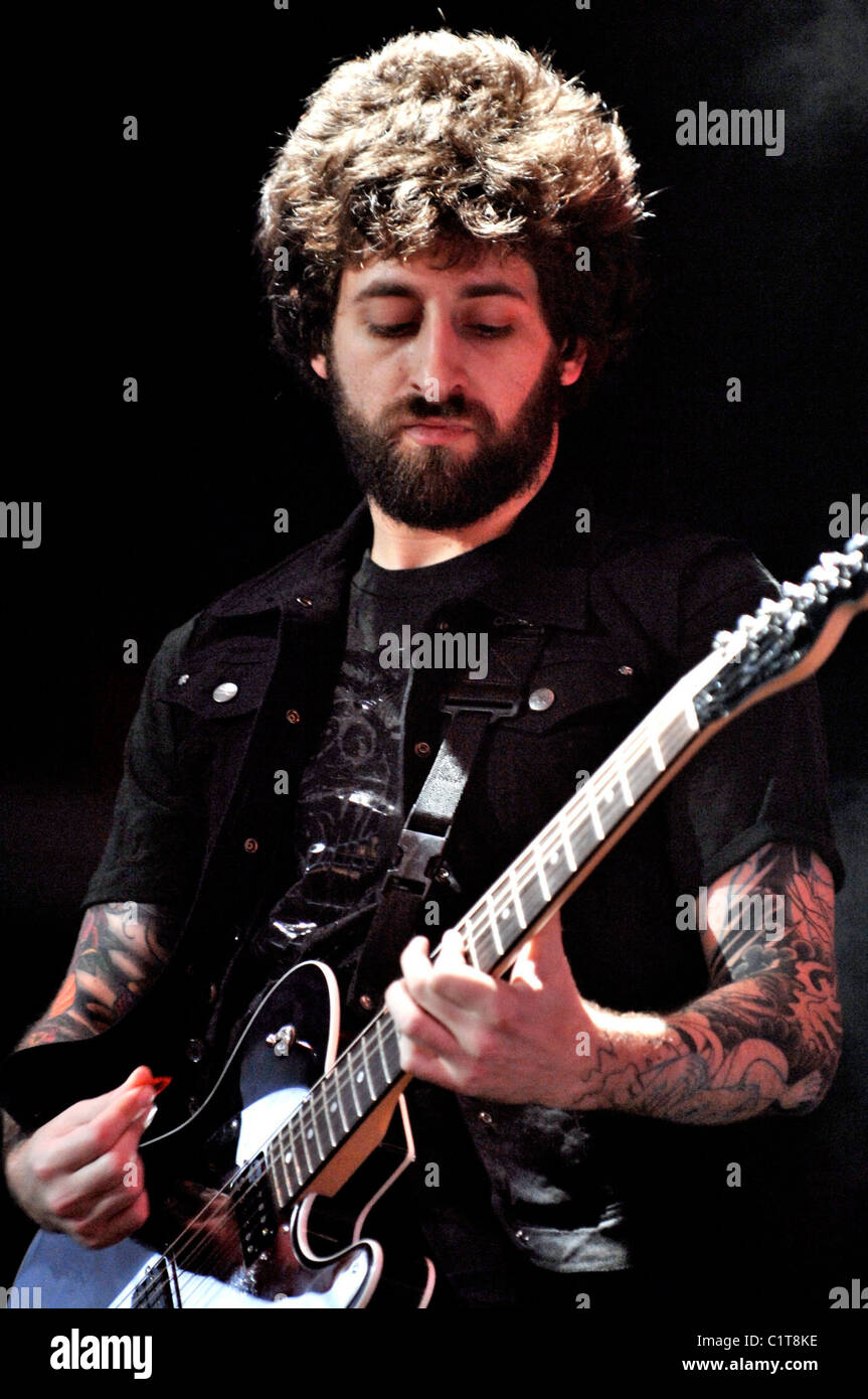 Joe Trohman of Fall Out Boy performing live on stage at the Molson ...