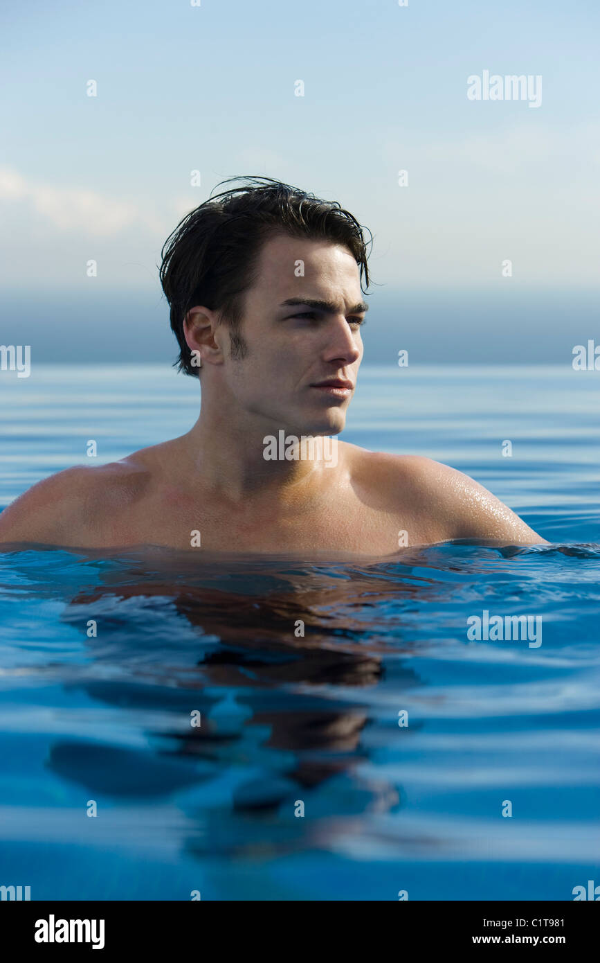 Man swimming, portrait Stock Photo - Alamy