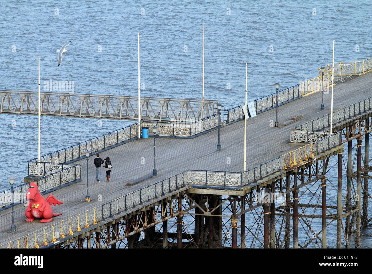 Mumbles pier railings hi-res stock photography and images - Alamy