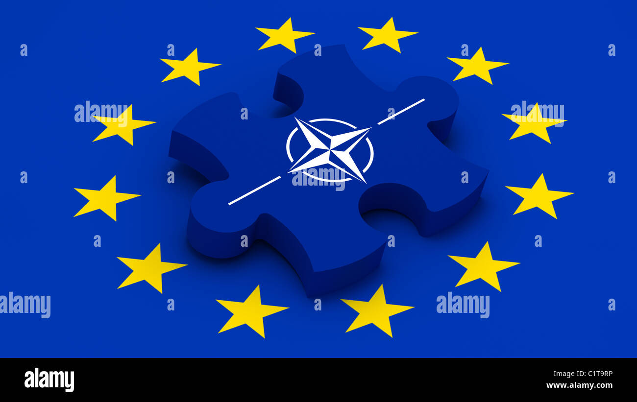 jigsaw puzzle piece blue euro european flag nato star stars symbol ...