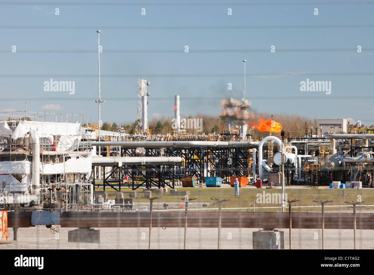 A gas terminal at Barrow in Furness, Cumbria, UK, that processes ...