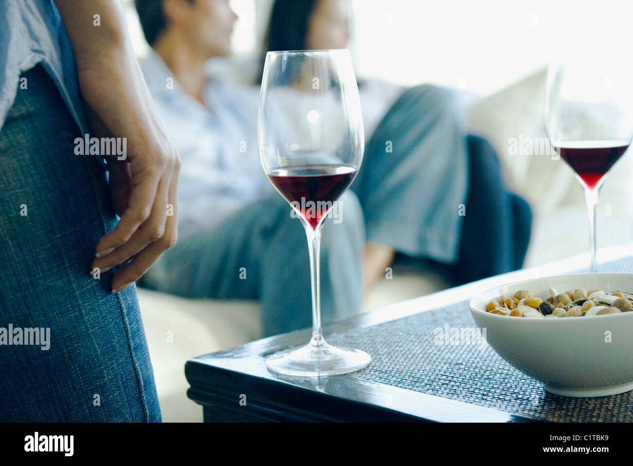 Woman being served couple hi-res stock photography and images - Alamy