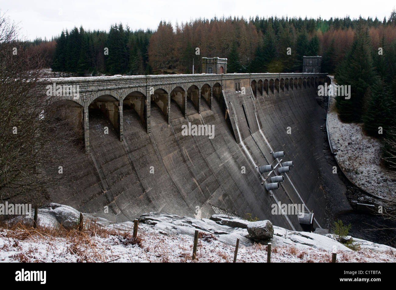 laggan dam part of the lochaber hydro-electric scheme highlands ...