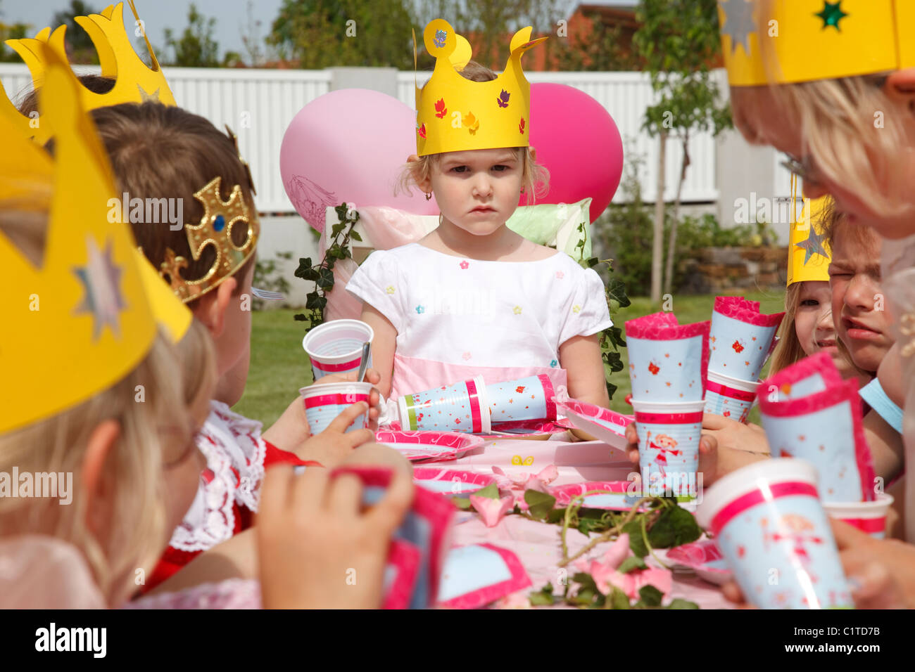 princess children party Stock Photo - Alamy