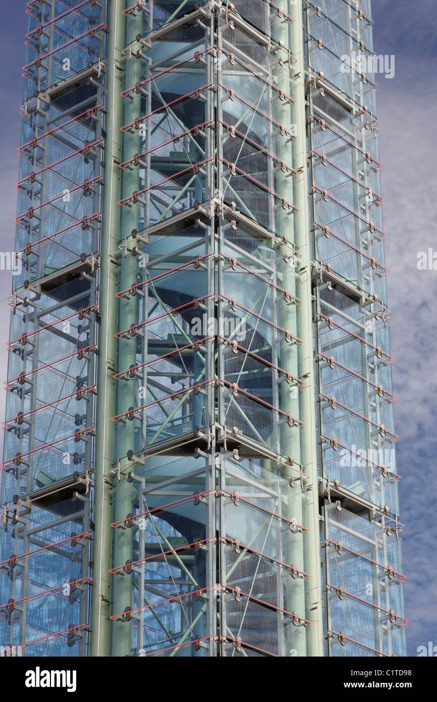 tower with glass facade Stock Photo - Alamy