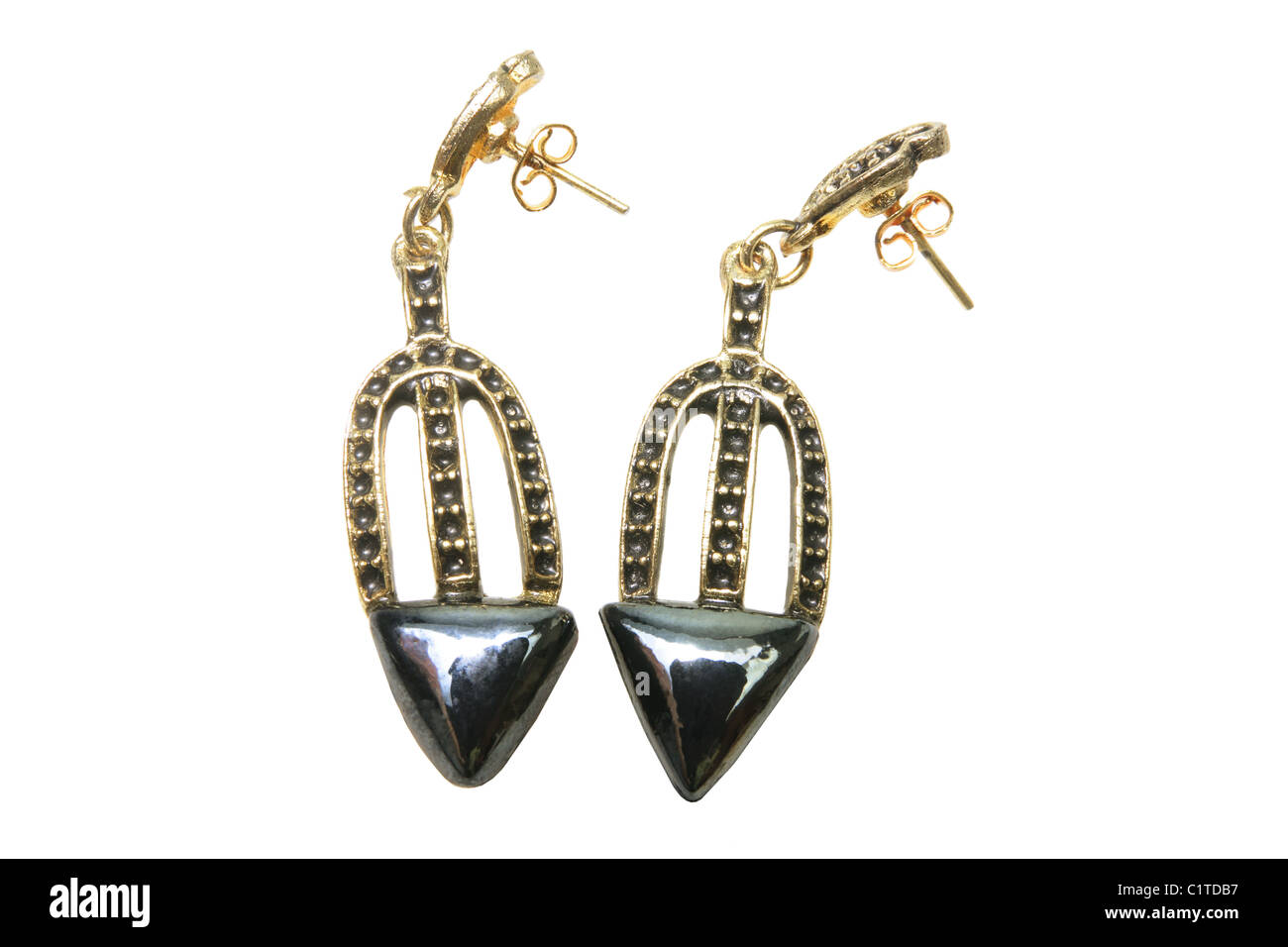 Gold ear rings hi-res stock photography and images - Alamy