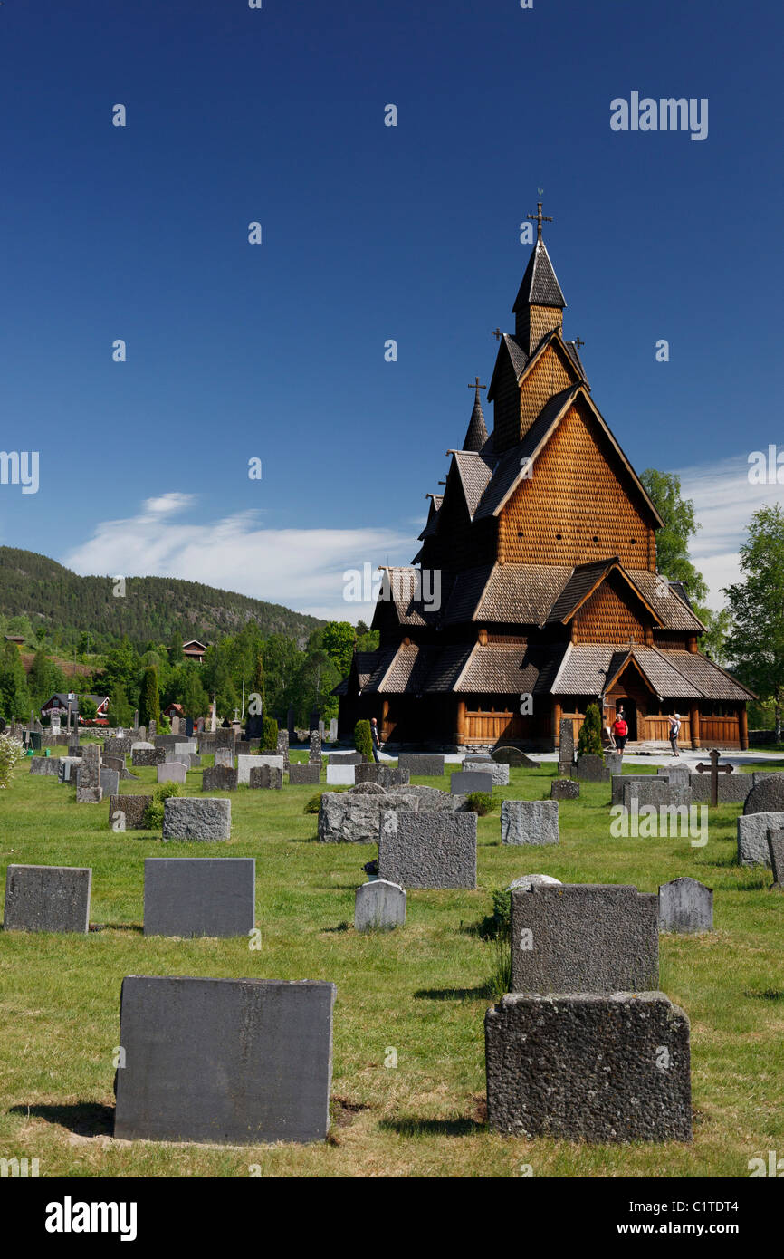 Heddal stave church Stock Photo - Alamy
