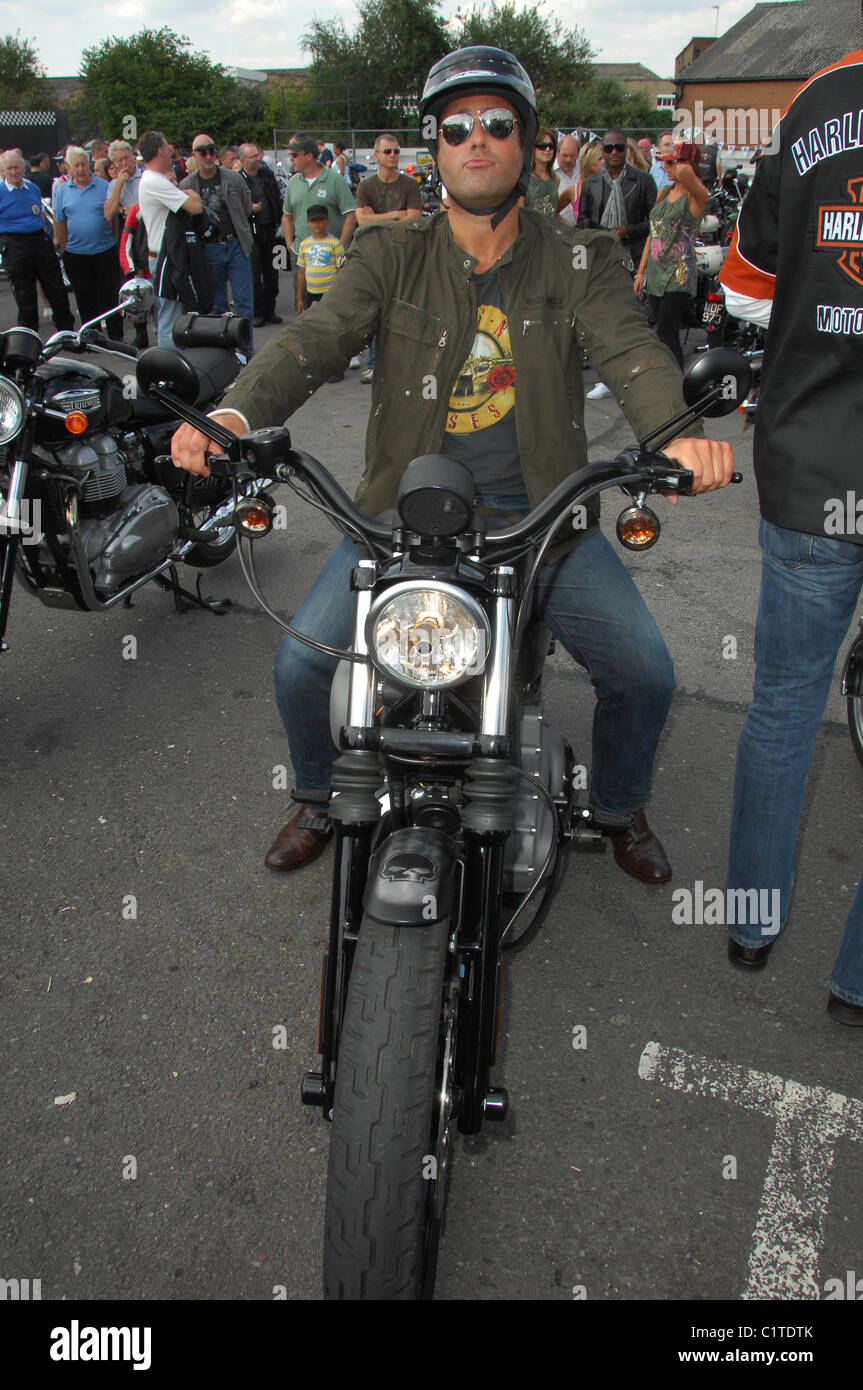 Giles Vickers Jones Harley Davidson celebrity bike ride London, England ...