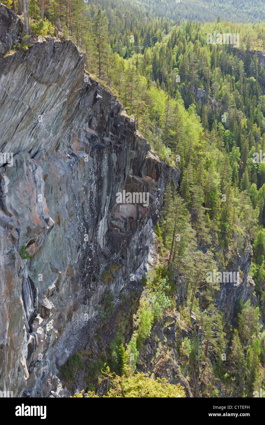 raven canyon (Ravnejuvet Stock Photo - Alamy