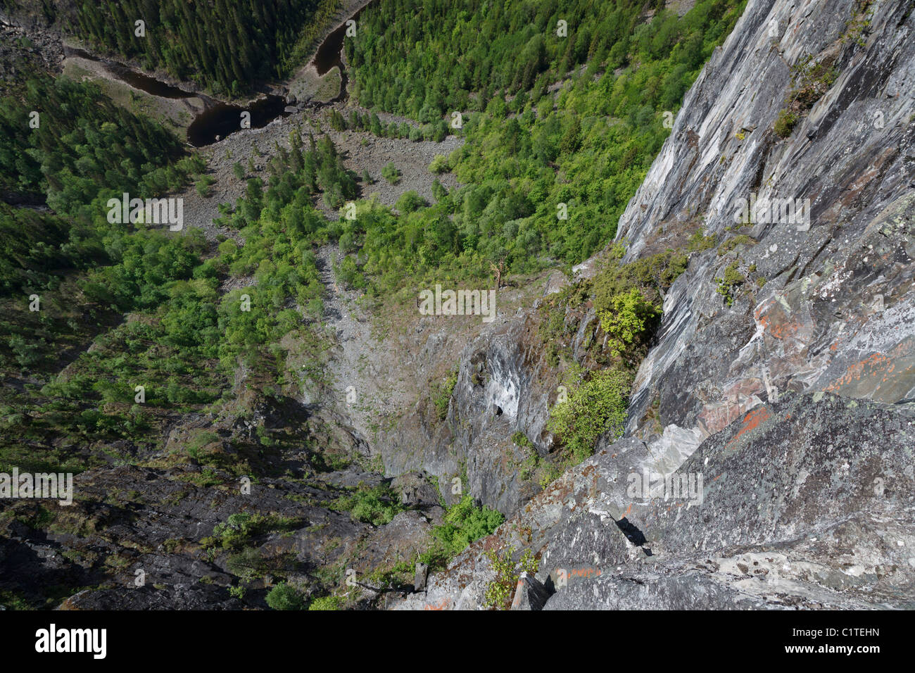 raven canyon (Ravnejuvet Stock Photo - Alamy
