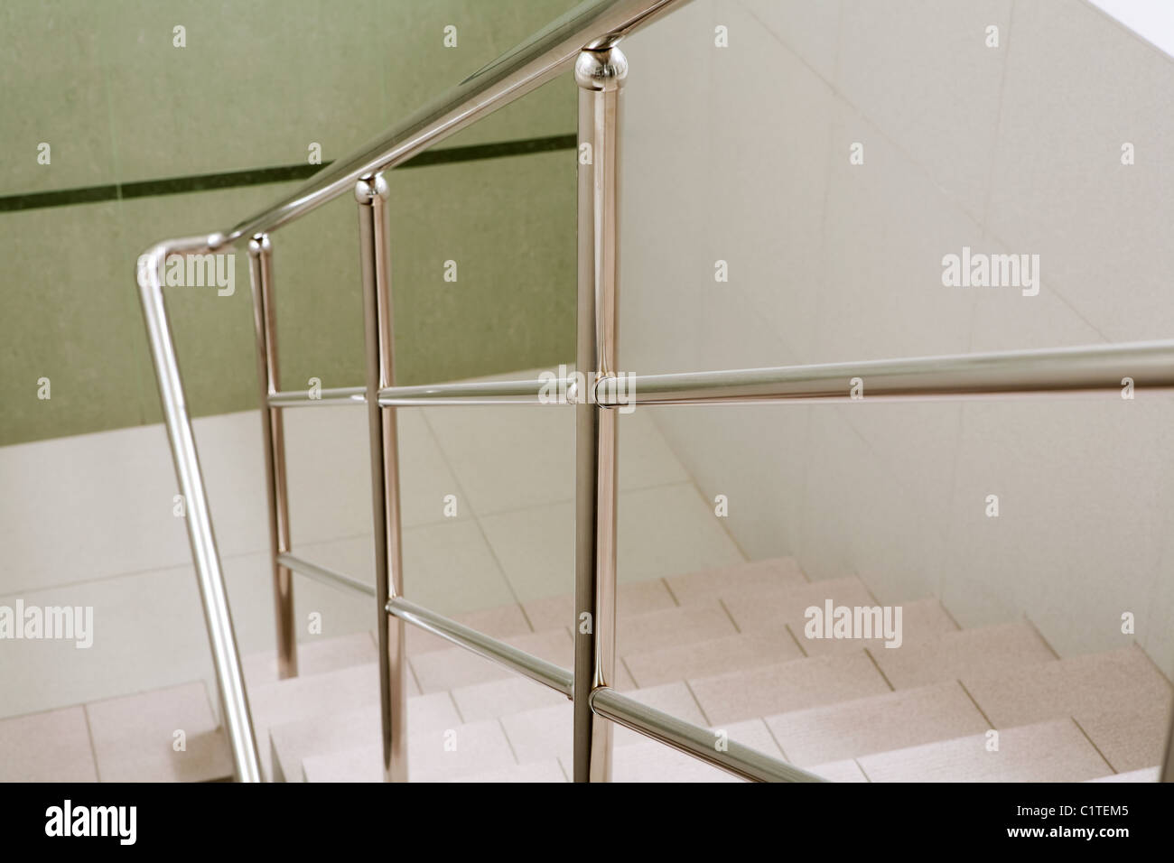Image of marble ladder in office building between floors Stock Photo ...