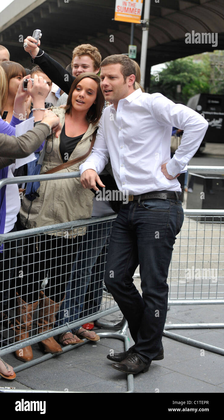 Presenter Dermot O'Leary arrives at the 'X Factor' bootcamp, where a ...
