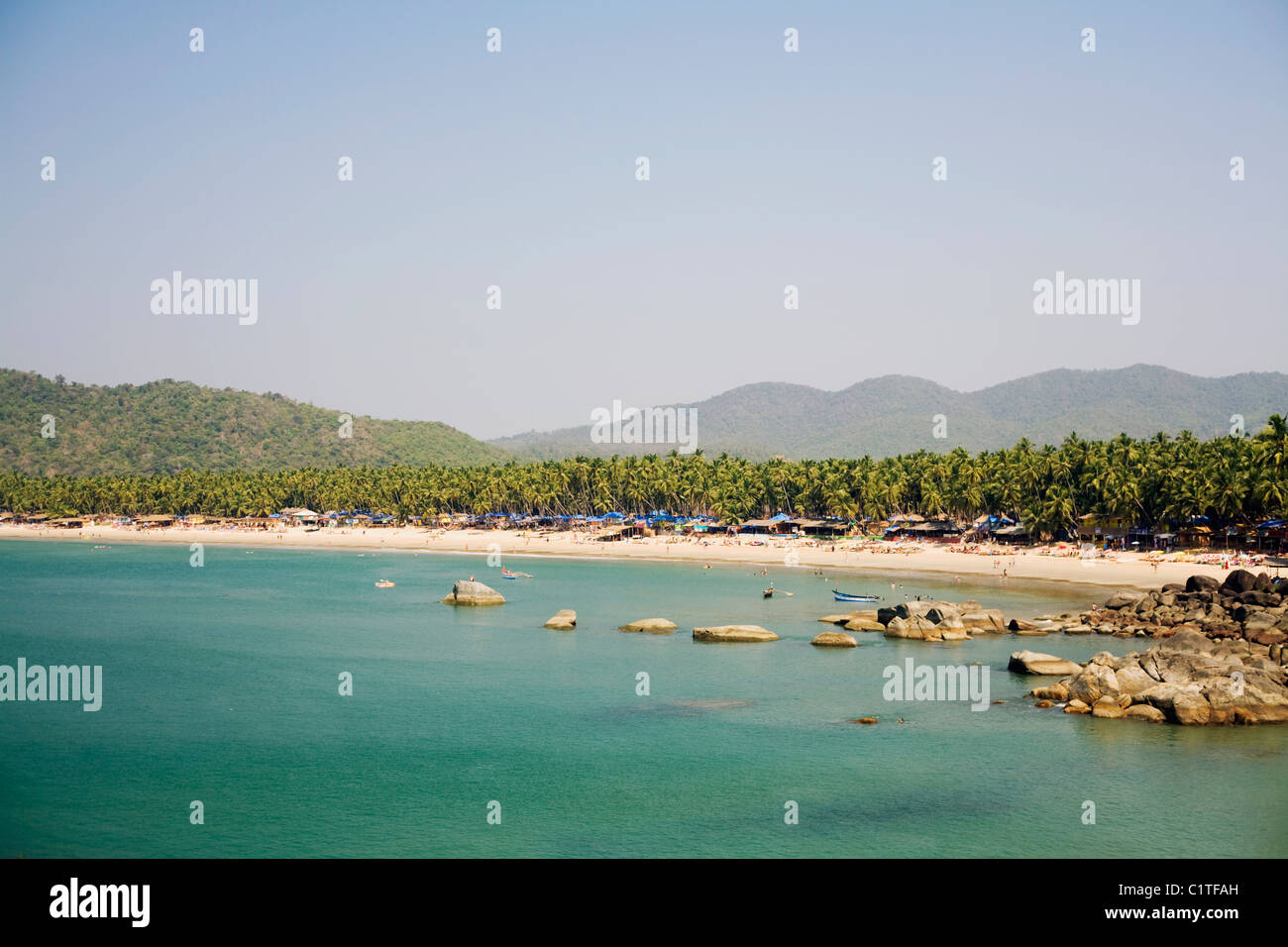 Rocks on the beach, Palolem Beach, Goa, India Stock Photo - Alamy