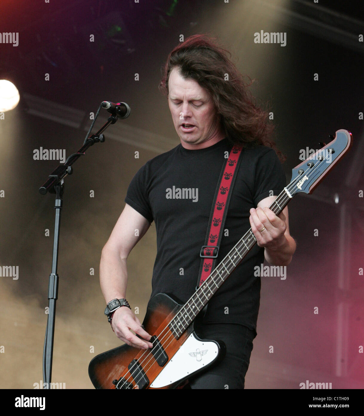 Nibbs Carter Saxon performing live at Sonisphere Festival 2009 - Day ...