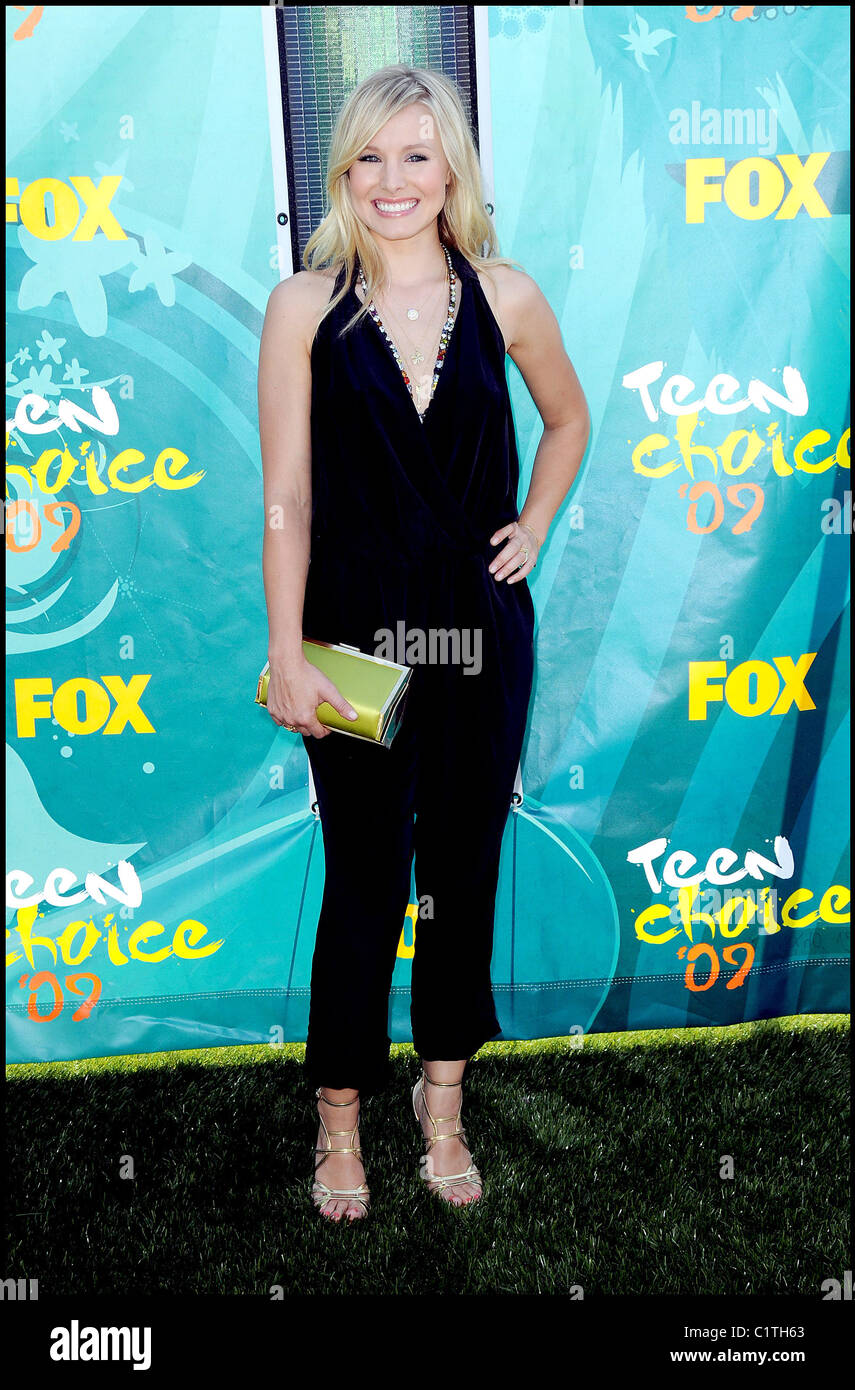 Kristin Bell Teen Choice Awards 2009 held at the Gibson Amphitheatre ...