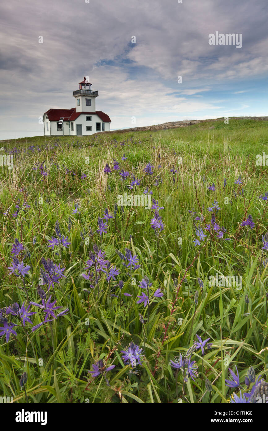USA, Washington, San Juan Islands, Patos Island Lighthouse Stock Photo ...