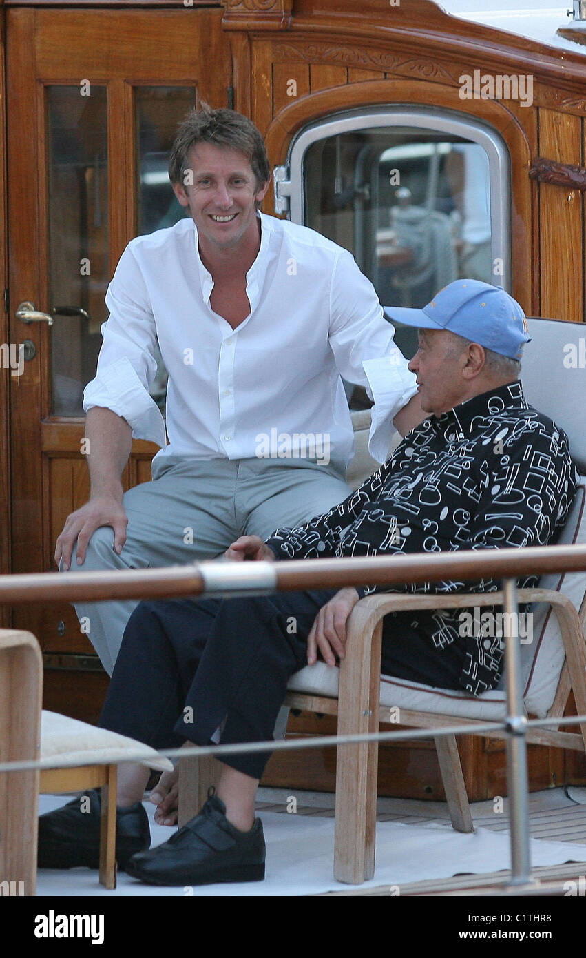 Edwin Van Der Saar and Mohamed Al Fayed on Al Fayed's Yacht 'SAKARA ...