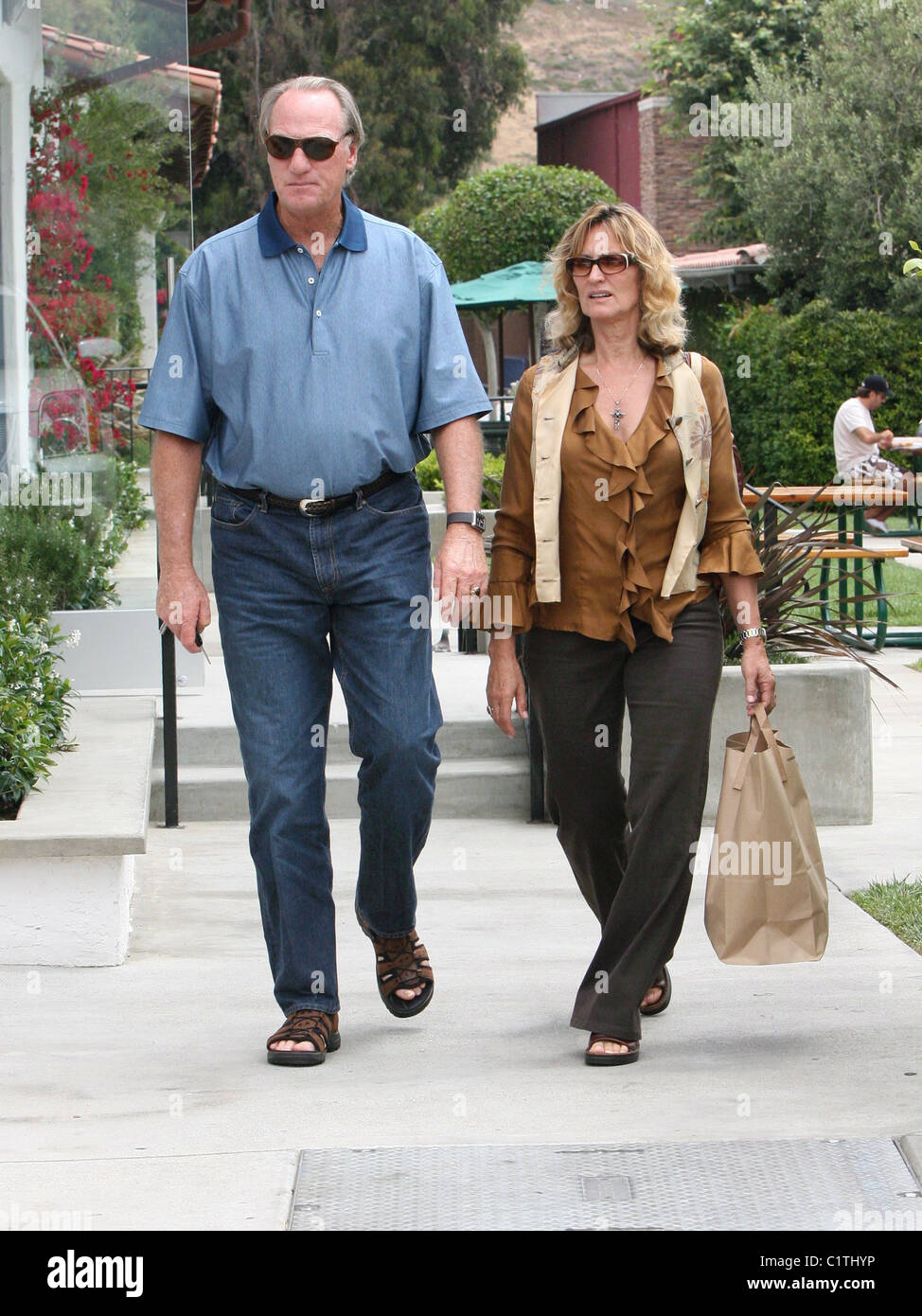 Craig T. Nelson out and about in Cross Creek with his wife, Doria ...