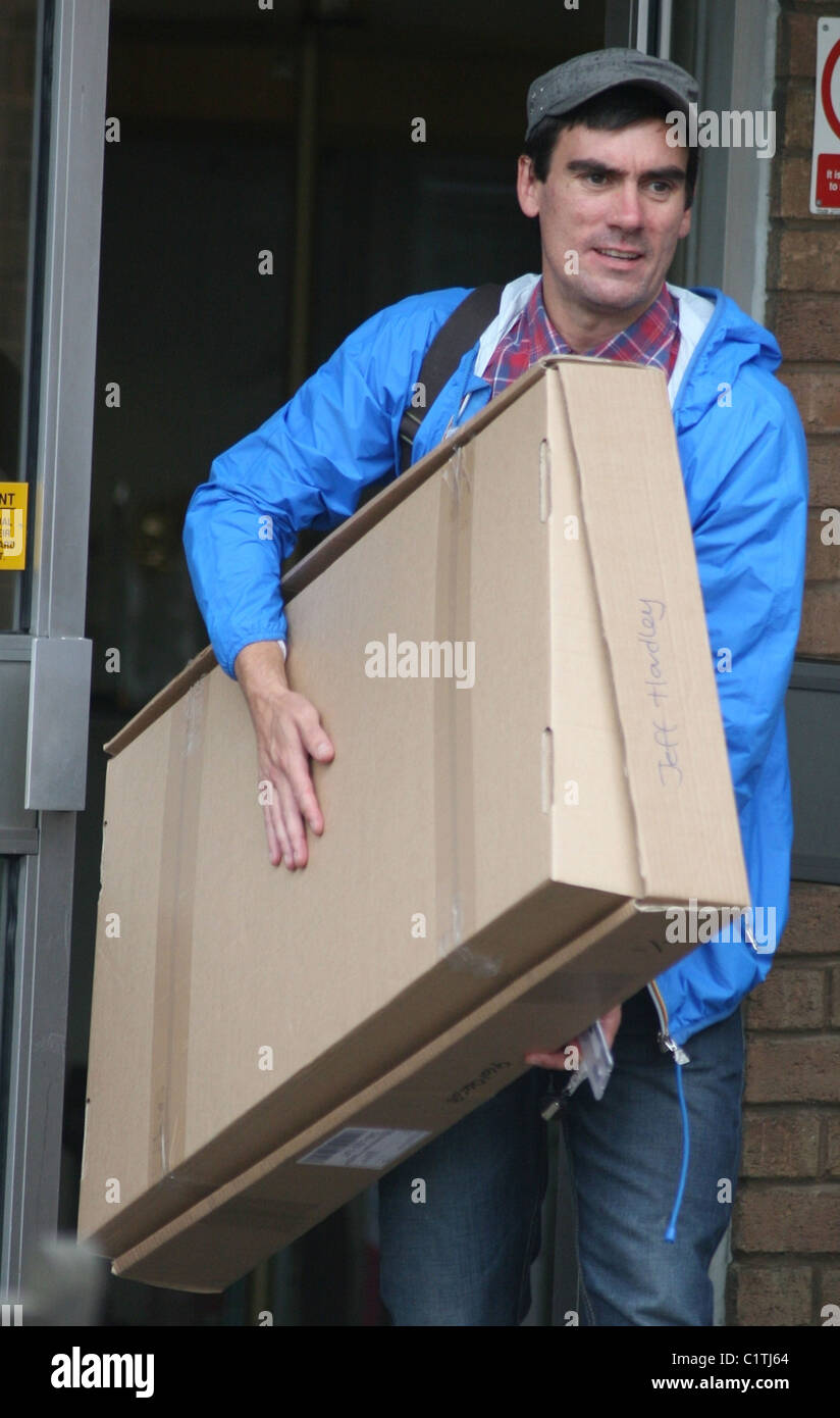 Jeff Hordley The cast of 'Emmerdale' outside the Yorkshire Television ...