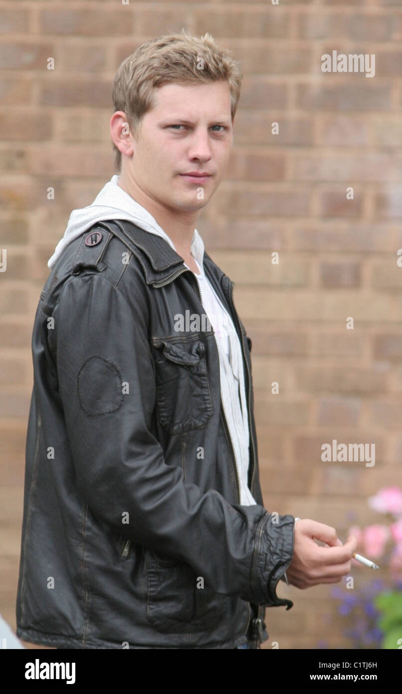 James Sutton The cast of 'Emmerdale' outside the Yorkshire Television ...
