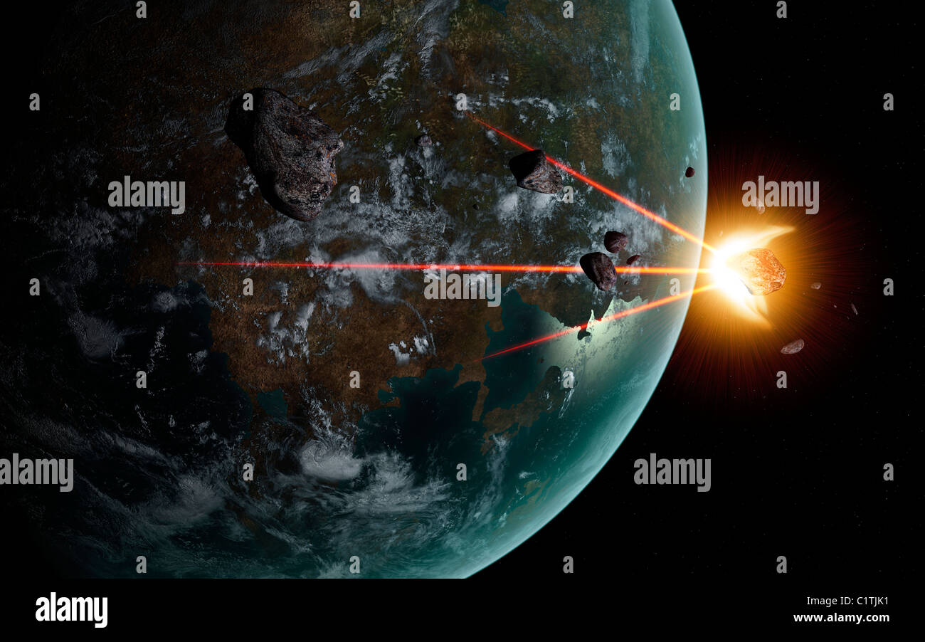 Space laser defense system hi-res stock photography and images - Alamy