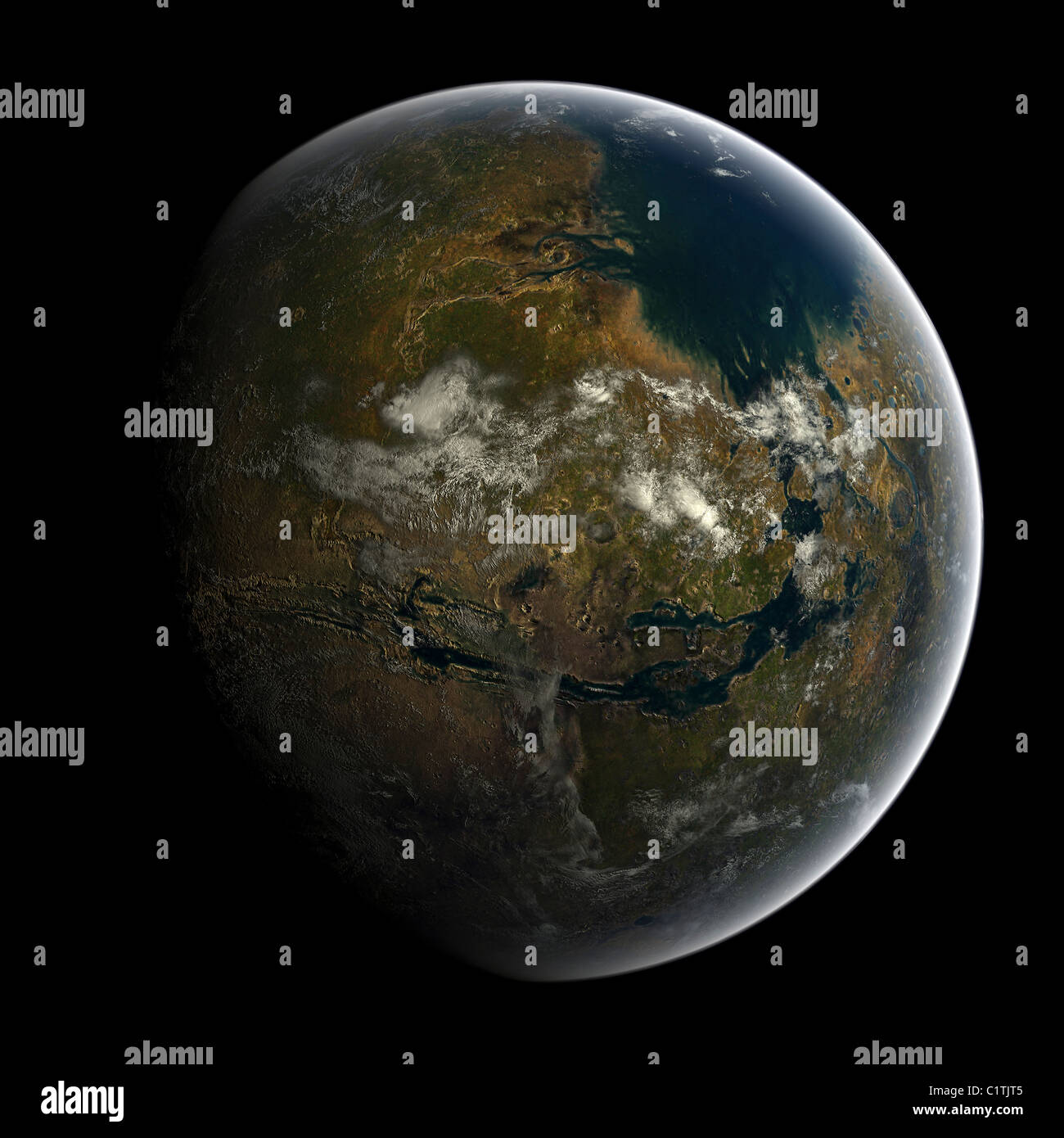 Alien Planet Map Geography