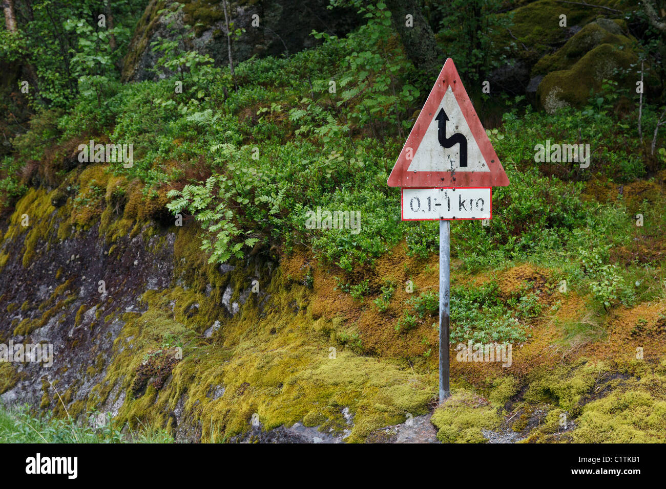 traffic sign in Norway Stock Photo - Alamy